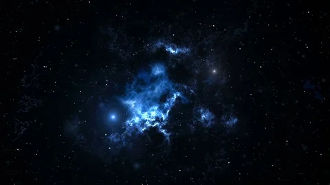 Space animation background with nebula, ... | Stock Video | Pond5