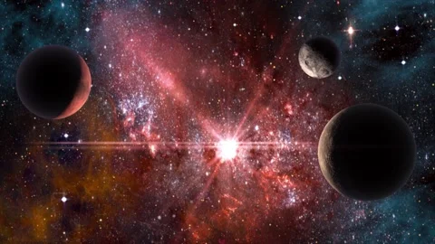 Space background star and planetary syst... | Stock Video | Pond5