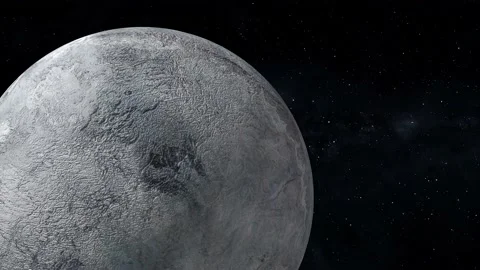 Space dwarf planet 3DCG digital animatio... | Stock Video | Pond5