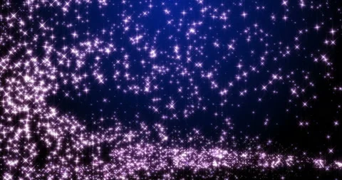 space with flying sparkling stars rocket... | Stock Video | Pond5