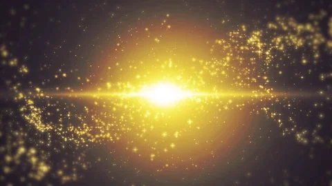 Space gold background with particles. Sp... | Stock Video | Pond5