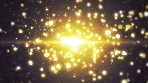 Space gold background with particles. Sp... | Stock Video | Pond5