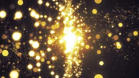 Space gold background with particles. Sp... | Stock Video | Pond5