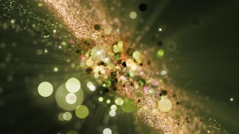 Space gold background with particles. Sp... | Stock Video | Pond5