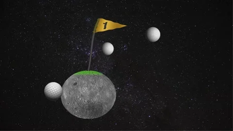 Space Golf Stock Footage ~ Royalty Free Stock Videos | Pond5