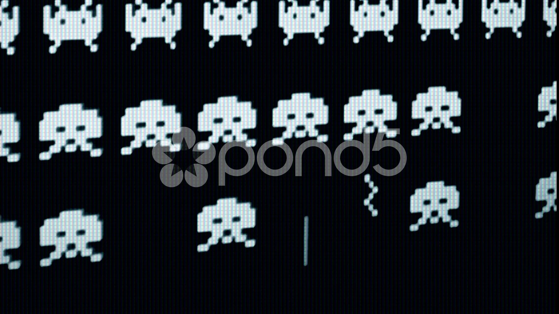 Space Invaders Alien White Background