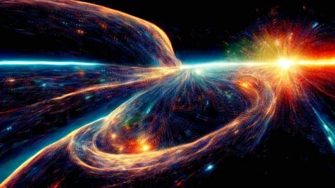 Space Nebula blue moving stars space rot... | Stock Video | Pond5