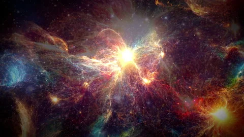 Space Nebula blue moving stars space rot... | Stock Video | Pond5