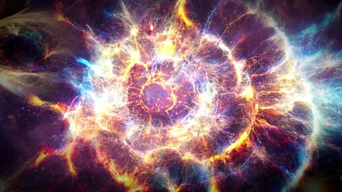 Space Nebula blue moving stars space rot... | Stock Video | Pond5