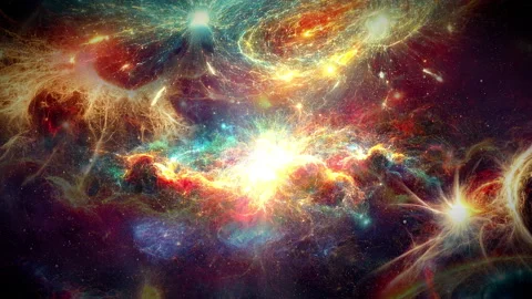 Space Nebula blue moving stars space rot... | Stock Video | Pond5