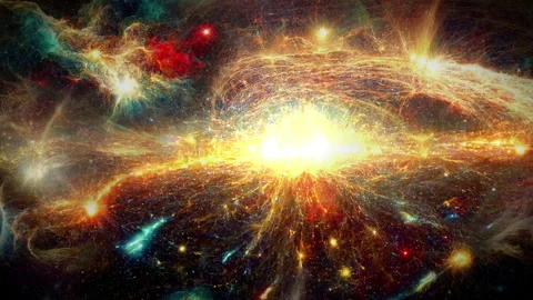 Space Nebula blue moving stars space rot... | Stock Video | Pond5