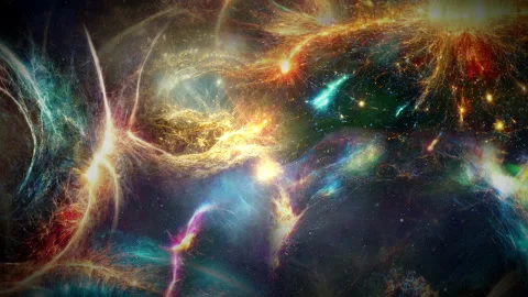 Space Nebula blue moving stars space rot... | Stock Video | Pond5