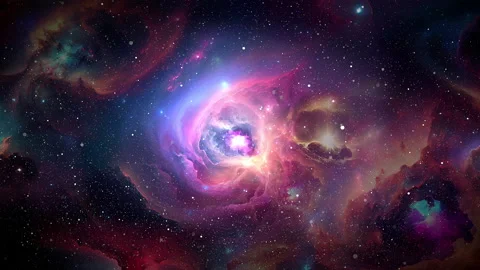 Space Nebula blue moving stars space rot... | Stock Video | Pond5