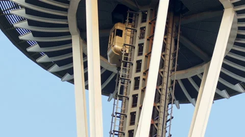 Space Needle Elevator Stock Video Footage | Royalty Free Space Needle ...