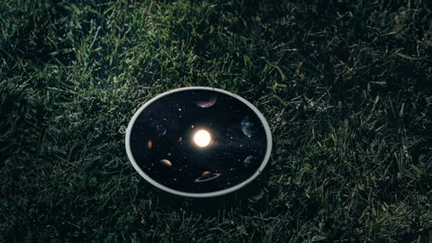 Space Planets Reflection Mirror Exterior... | Stock Video | Pond5