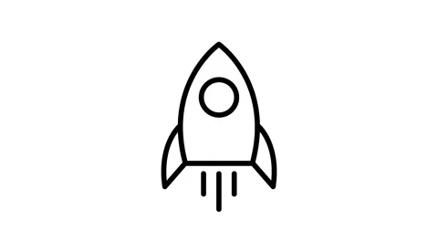 Rocket Outline Stock Footage ~ Royalty Free Stock Videos | Pond5
