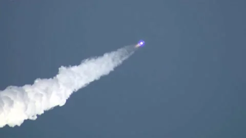 Space Rocket Launching on launching stat... | Stock Video | Pond5