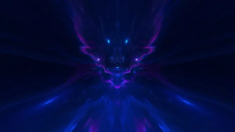 Space Seamless Loop Flying Through Blue ... | Stock Video | Pond5