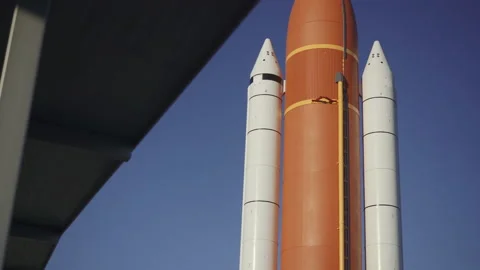 Space Shuttle solid rocket booster and e... | Stock Video | Pond5