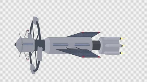 Space station. Animation of a spaceship.... | Stock Video | Pond5