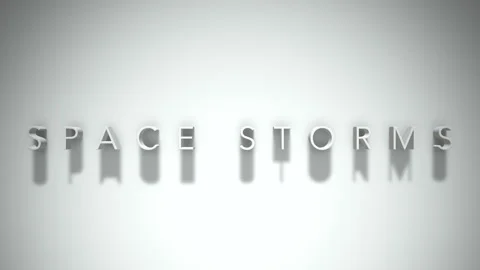space storms 3D title animation white te... | Stock Video | Pond5