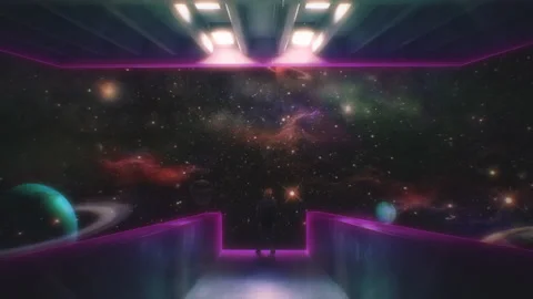 Space structure Man Edge Universe Zoom I... | Stock Video | Pond5