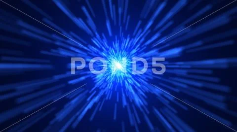 Space traveling. Particle zoom background Illustration #72763304