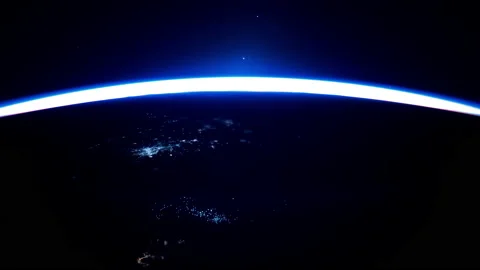 Space View Of The Sun Rising Behind Eart... | Stock Video | Pond5