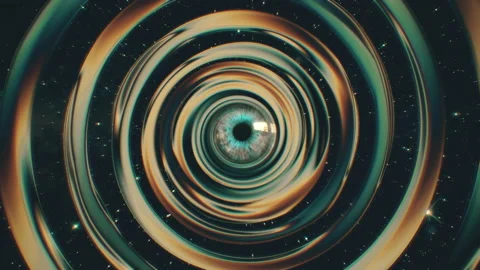 Space Vortex Weird Eye Zoom In Hypnotic ... | Stock Video | Pond5