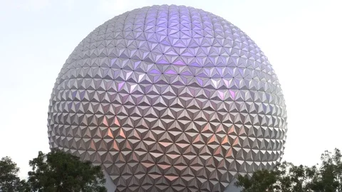 Spaceship Earth Geosphere at EPCOT in Or... | Stock Video | Pond5
