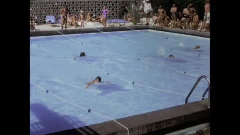 Vintage Kids Swimming Stock Video Footage | Royalty Free Vintage Kids ...