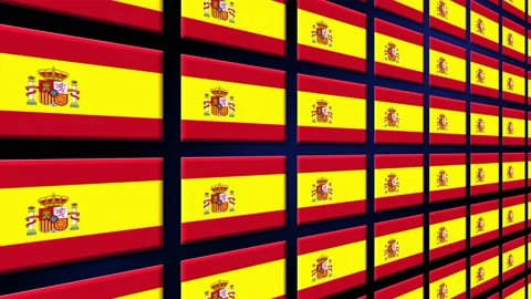 Spain Flag Animated Background 3d Animat... | Stock Video | Pond5