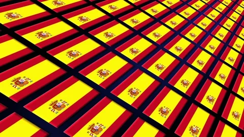 Spain Flag Animated Background 3d Animat... | Stock Video | Pond5