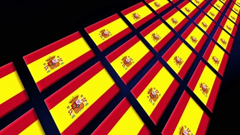 Spain Flag Animated Background 3d Animat... | Stock Video | Pond5