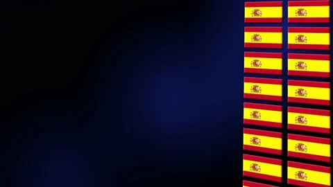 Spain Flag Animated Background 3d Animat... | Stock Video | Pond5