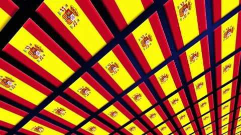Spain Flag Animated Background 3d Animat... | Stock Video | Pond5