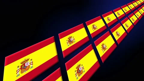 Spain Flag Animated Background 3d Animat... | Stock Video | Pond5