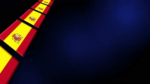 Spain Flag Animated Background 3d Animat... | Stock Video | Pond5