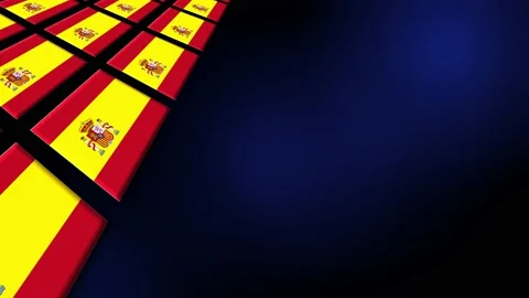 Spain Flag Animated Background 3d Animat... | Stock Video | Pond5