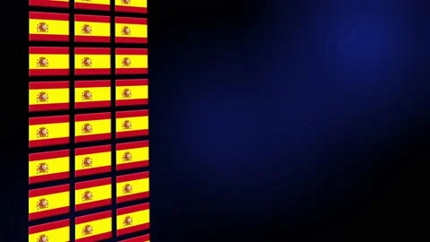 Spain Flag Animated Background 3d Animat... | Stock Video | Pond5