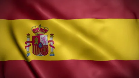 Spain flag background realistic waving i... | Stock Video | Pond5