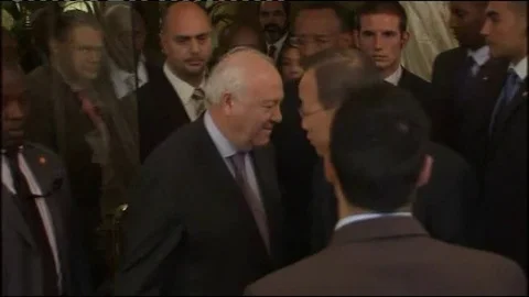 SPAIN: Rwandan President Paul Kagame cau... | Stock Video | Pond5