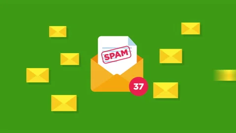 Spam email concept animation. | Stock Video | Pond5