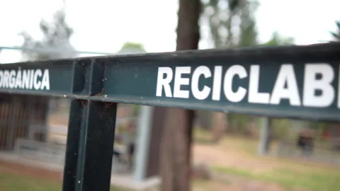 Spanish sign for organic and recyclable ... | Stock Video | Pond5