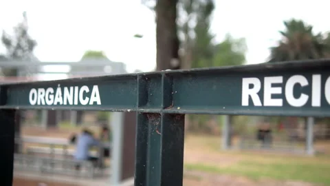 Spanish sign for organic and recyclable ... | Stock Video | Pond5