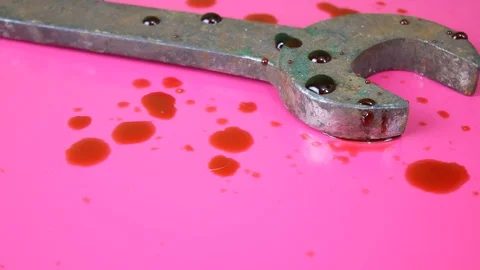 Spanner Horror Themed Rotating Object | Stock Video | Pond5