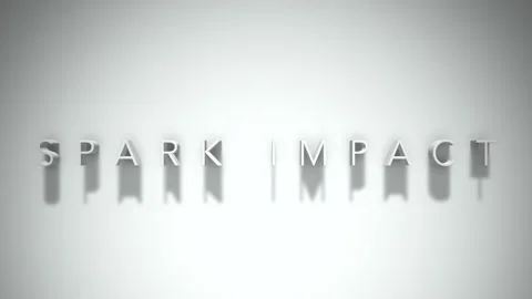 spark impact 3D title animation white t... | Stock Video | Pond5