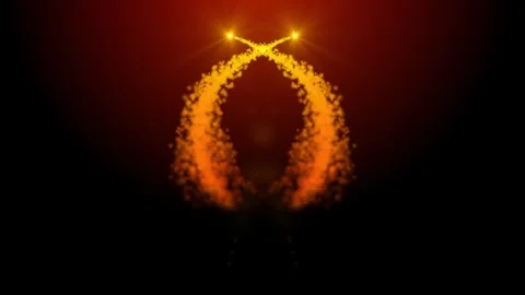 sparkle emitter light effect green scree... | Stock Video | Pond5