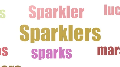 Animated Sparklers Stock Video Footage | Royalty Free Animated ...