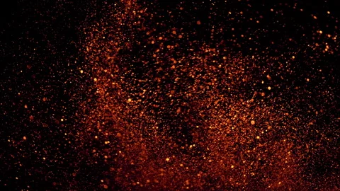 Sparkling copper dust particles, bokeh e... | Stock Video | Pond5